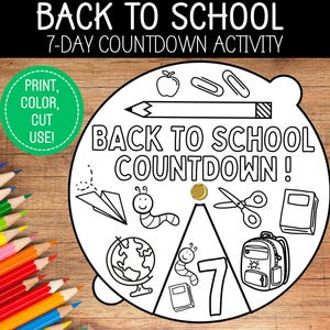 Back to School Spinner Wheel Coloring Craft, Fun and Interactive ...