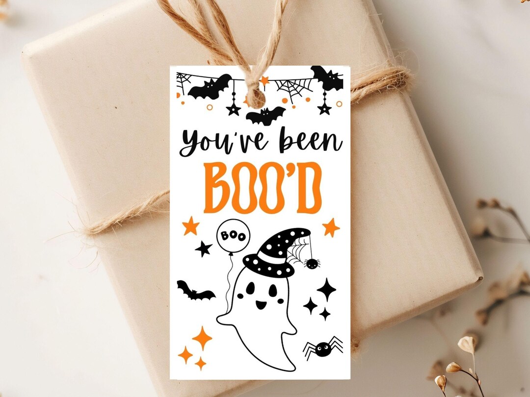 You've Been Boo'd Treat Tag, Halloween-boo Basket Tag, Printable ...