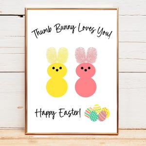 Easter Handprint Craft for Kids, Thumbprint Holiday Art Activity, DIY ...