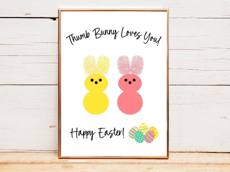 Easter Handprint Craft for Kids, Thumbprint Holiday Art Activity, DIY ...