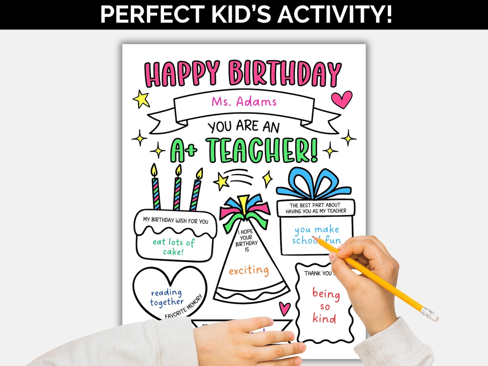 Happy Birthday Teacher, Teacher Appreciation Printable, Teacher ...