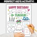 Happy Birthday Teacher, Teacher Appreciation Printable, Teacher ...