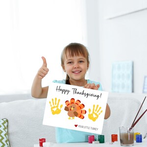 Thanksgiving Handprint Art Craft, Kids Handprint Craft, Preschool Craft ...