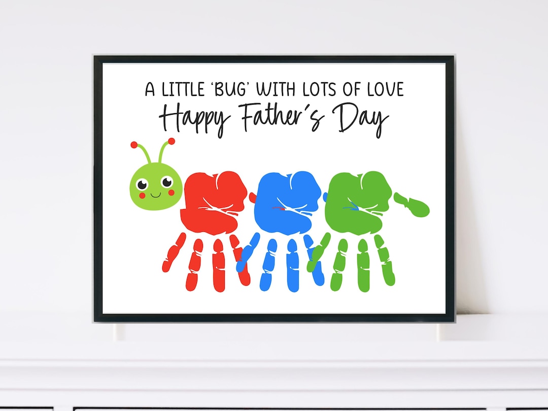 Father's Day Handprint Craft, Printable Father's Day Activity, DIY Gift ...