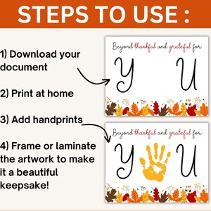 Thanksgiving Handprint Art Craft, Thankful for You, Kids Handprint ...
