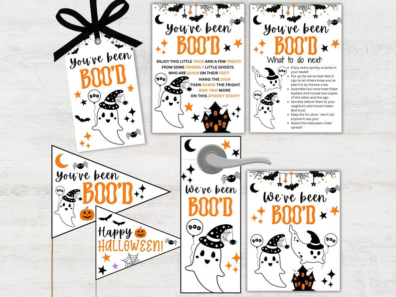 You've Been Boo'd Printable Halloween Kit, Halloween-boo Basket ...
