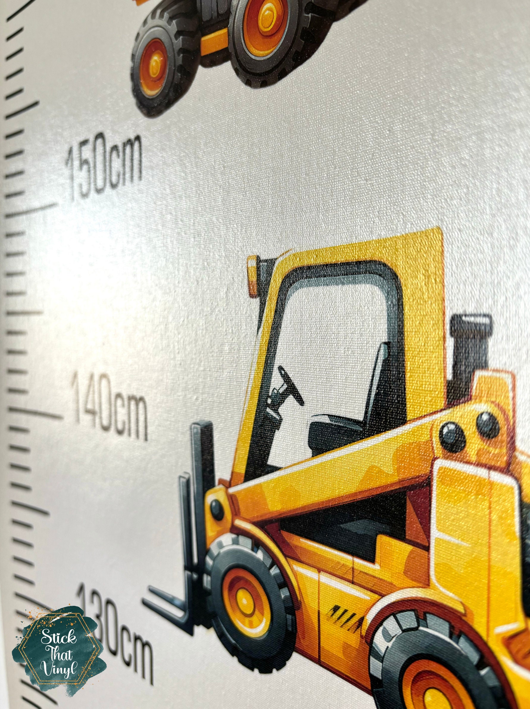 Construction Vehicles, Height Chart, Growth Chart, Kids Room, Decor ...