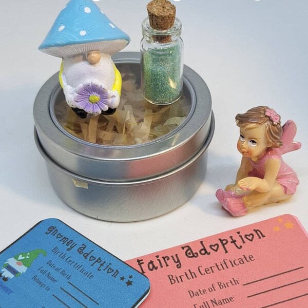 Gnome Adoption Certificate - Etsy