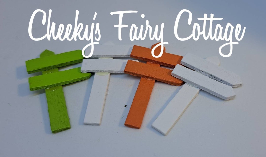 Fairy Accessories, Wooden Stake Signs for Fairy Gardens and Imagination ...