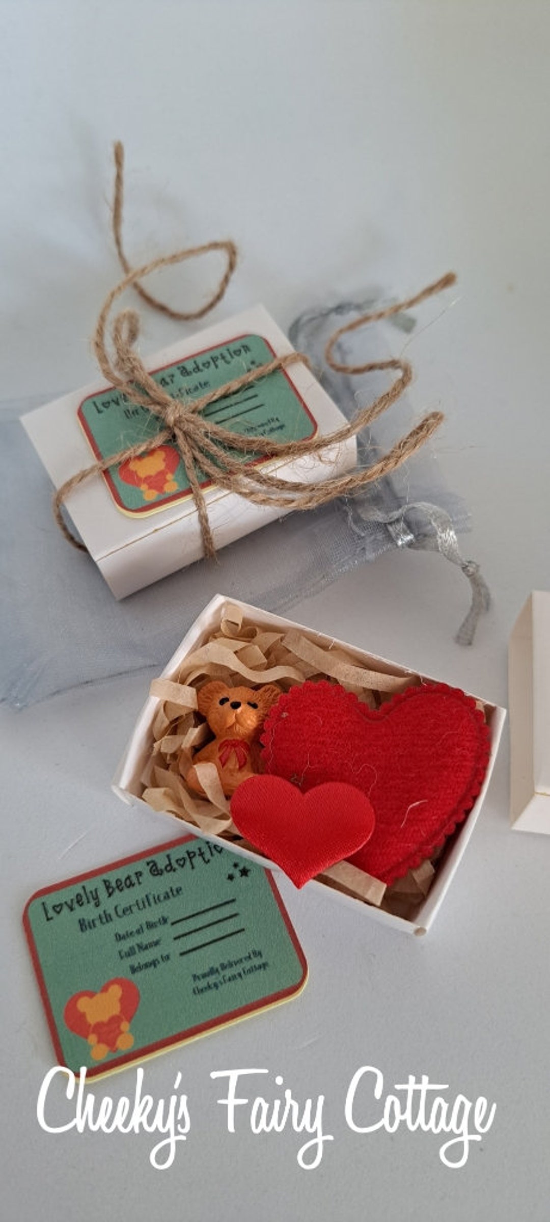 Teeny Weeny Mini Bear Set, Imagination and Pretend Play. Match Box Bear ...