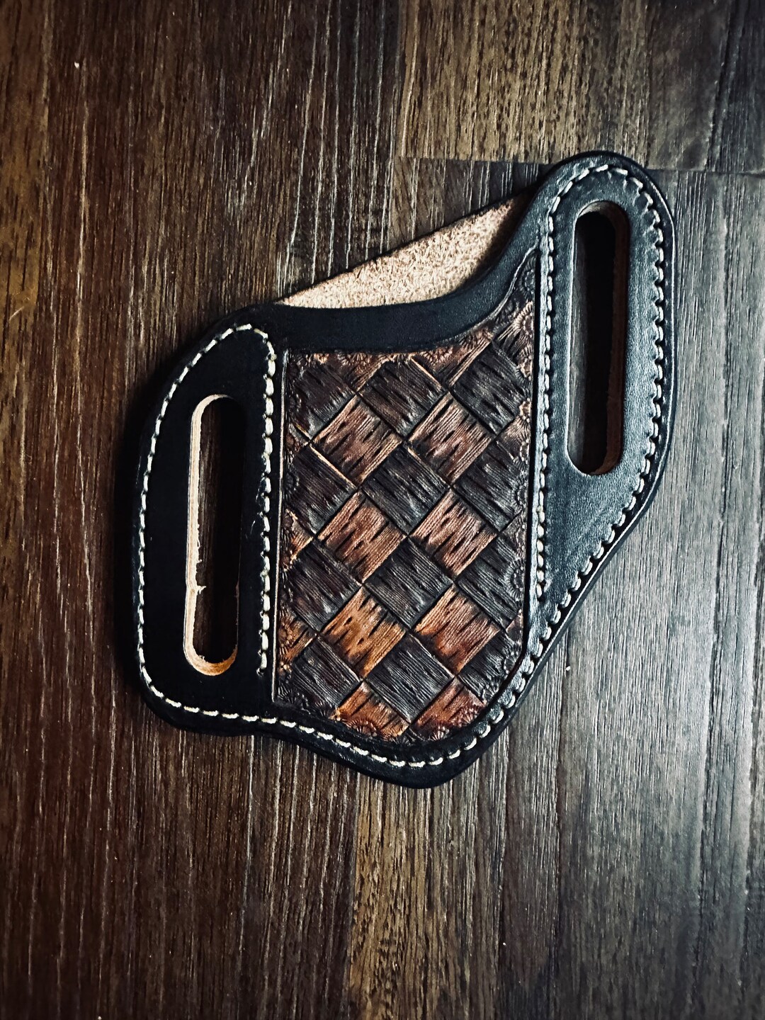 Tooled Leather Knife Sheath - Etsy