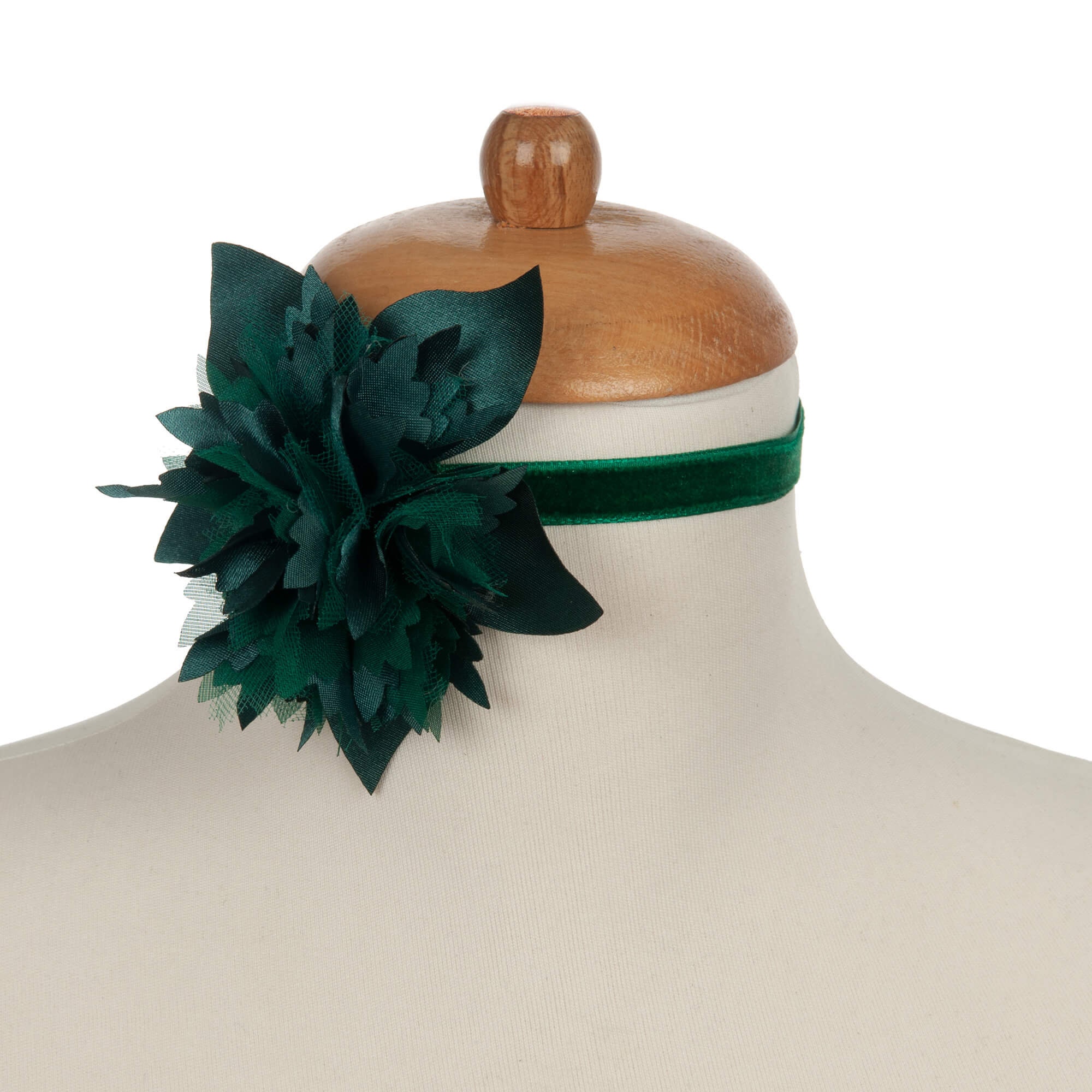 Green Flower Necklace With Different Choker Options for Women - Etsy