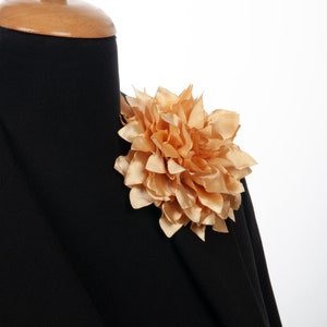 Fabric Flower Brooch, Floral Pin in Different Colors, Handmade Big ...
