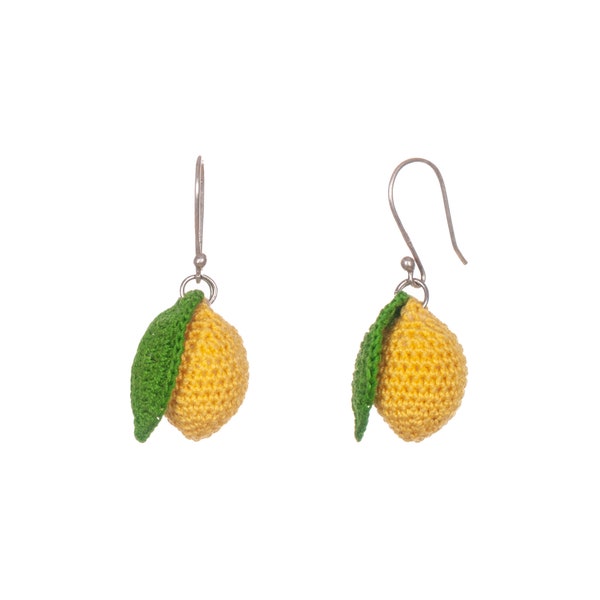 Lemon Earrings - Etsy