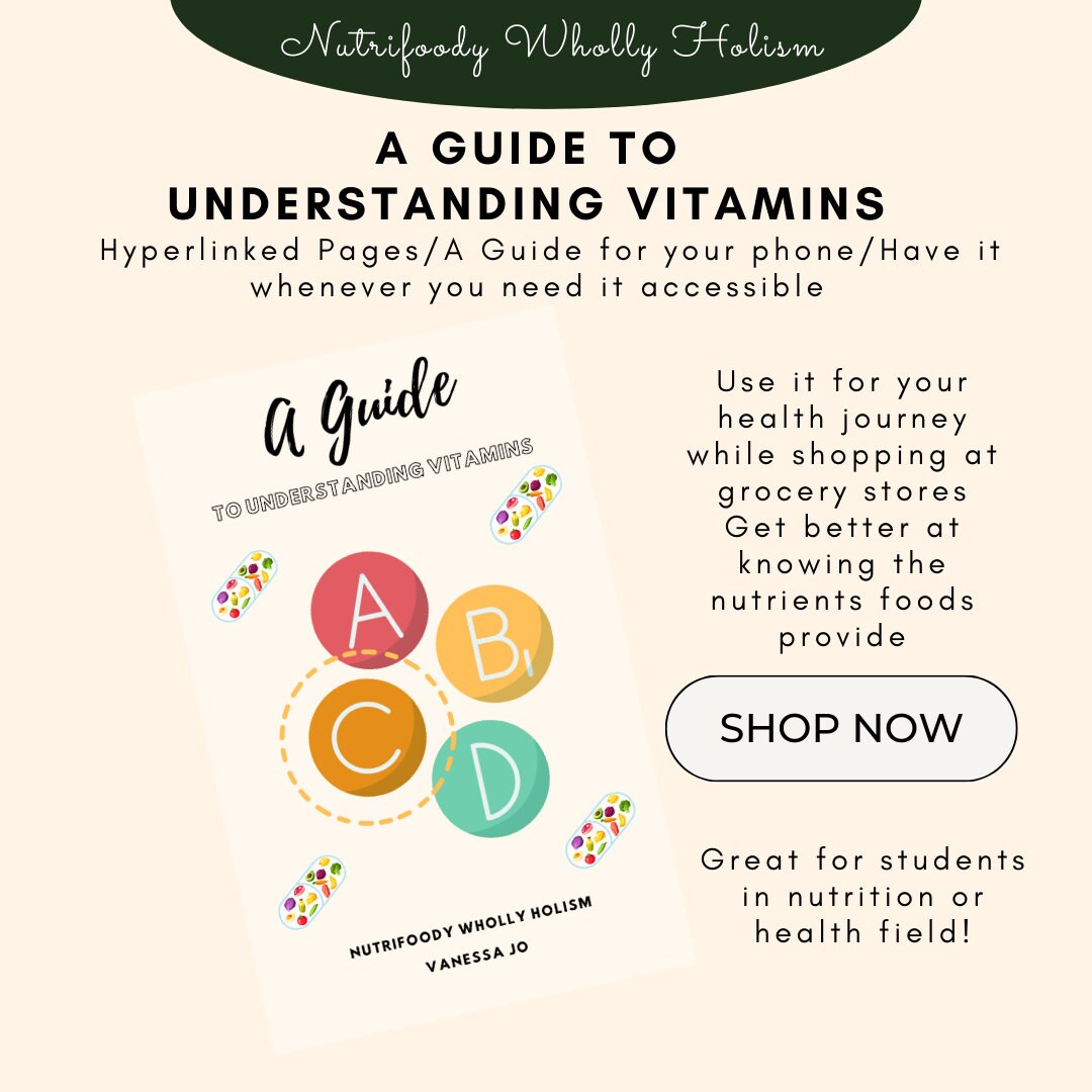 A Guide to Vitamins E-book (instant Download) Remember All the Things ...