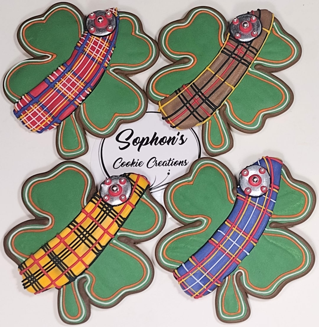 St. Patrick's Day Cookie Set, Irish, Scottish, Tartan's Day, Clans ...