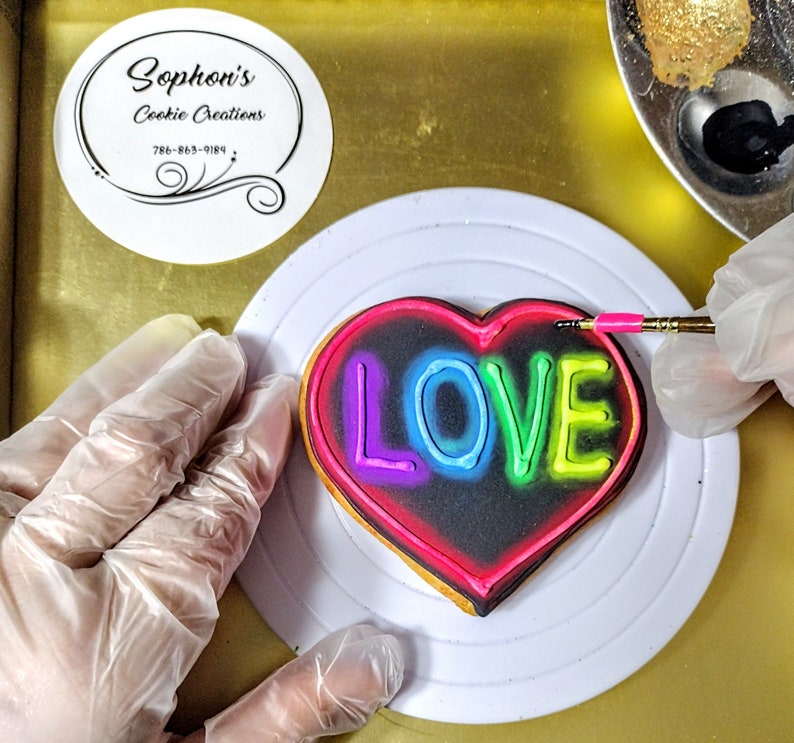 Neon Valentine, Bachelorette, Sexy Cookies - Etsy