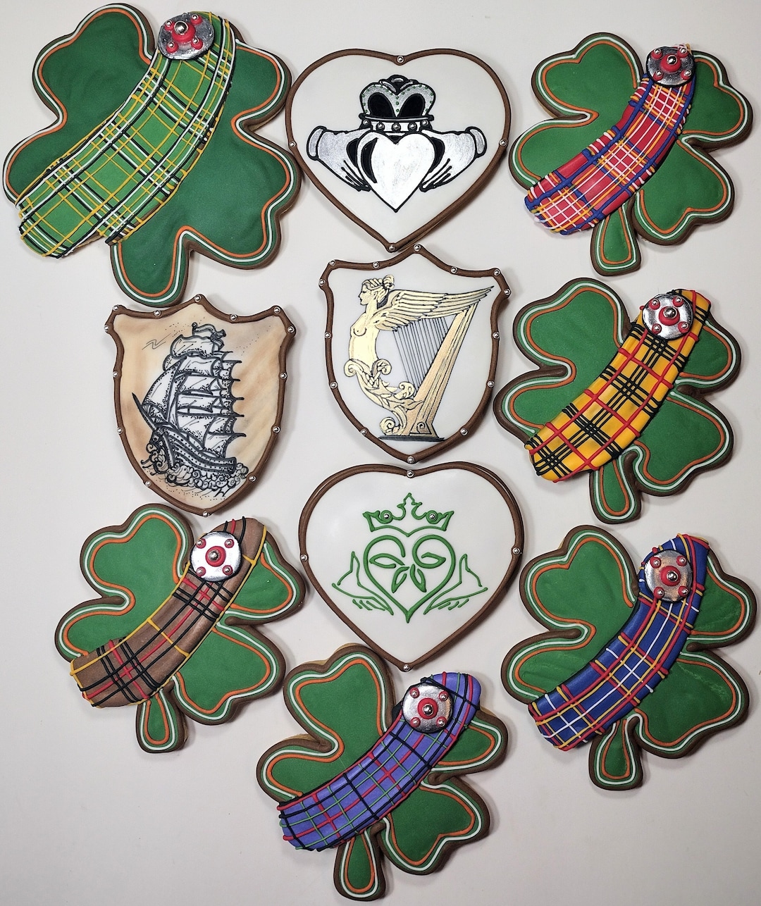 St. Patrick's Day Cookie Set, Irish, Scottish, Tartan's Day, Clans - Etsy