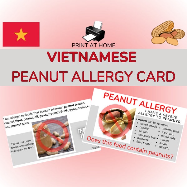 Vietnamese Allergy - Etsy