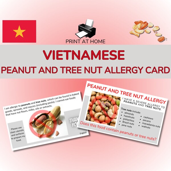 Vietnamese Allergy - Etsy