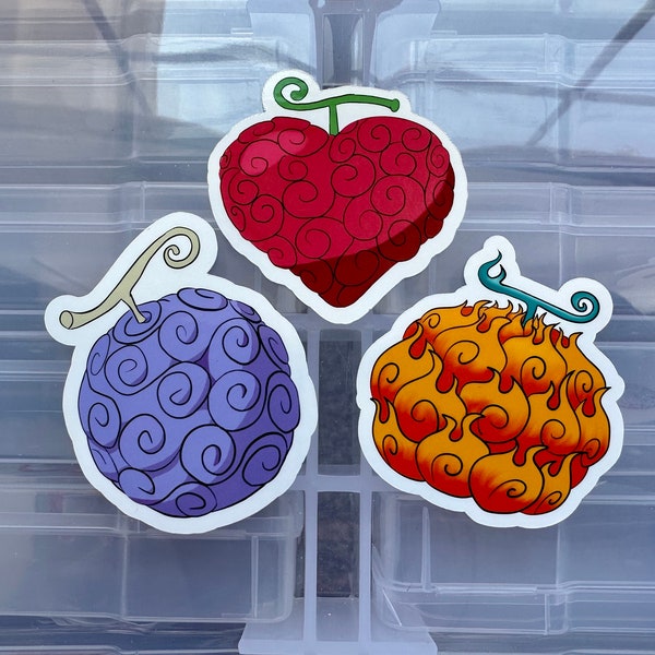 One Piece Fruit Stickers - Etsy
