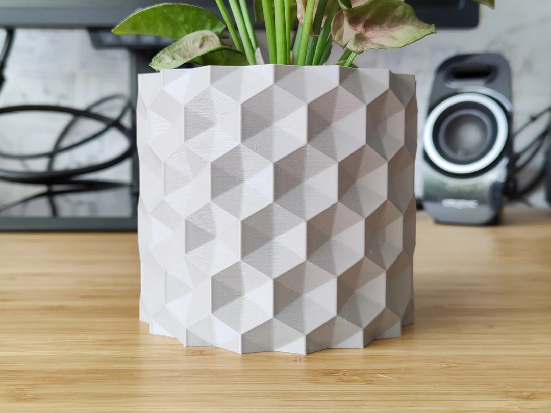Colorful 3D Printed Hexagon Indoor Plant Pot Home Decor - Etsy