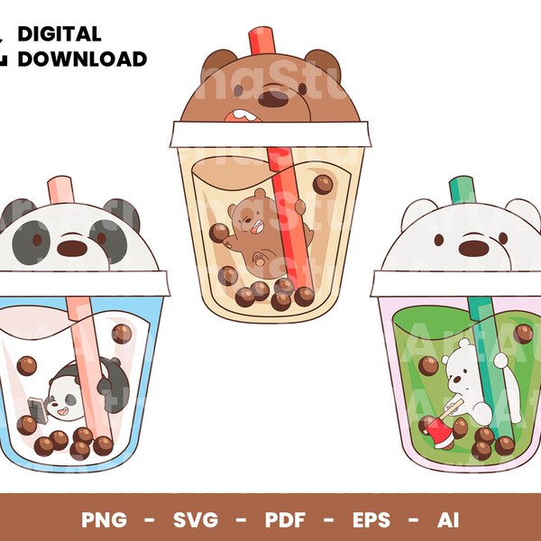 We Bare Bears Svg - Etsy