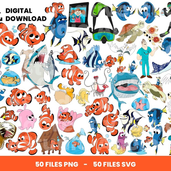 Finding Nemo Layered Svg - Etsy