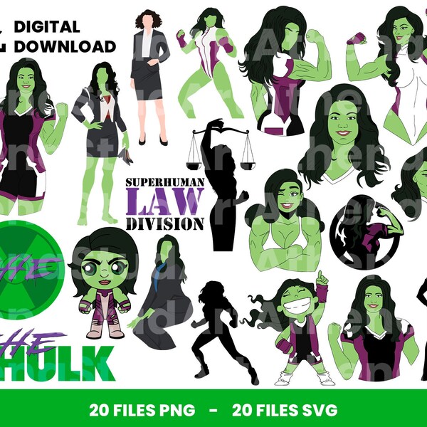 She Hulk Silhouette - Etsy
