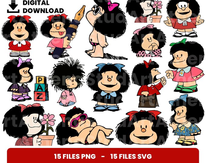 Mafalda by Quino Fabric, by the Half Metre - Etsy