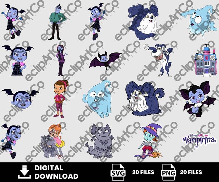 20 Clipart - Vampirina, Vampirina Party, Vee, Gregoria, Bridget ...