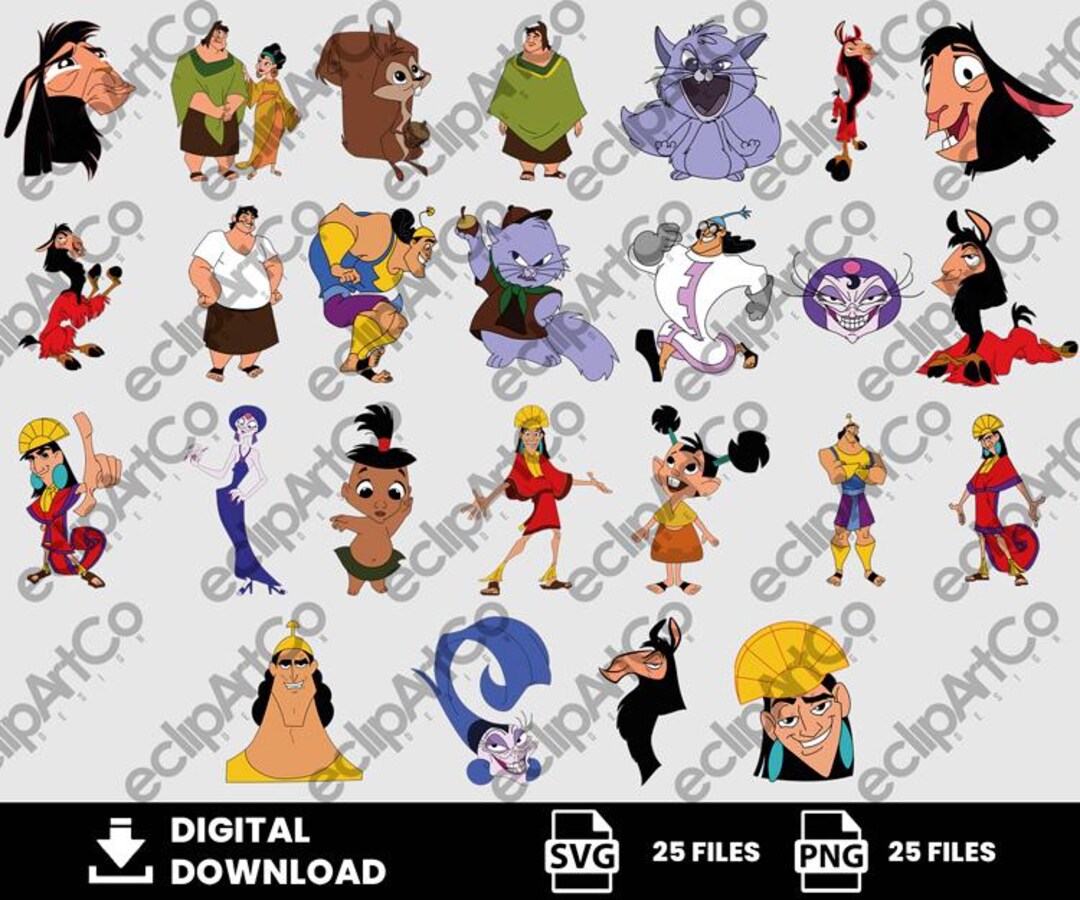 25 Clipart - the Emperors New Groove Svg, the Emperor New Groove Png ...