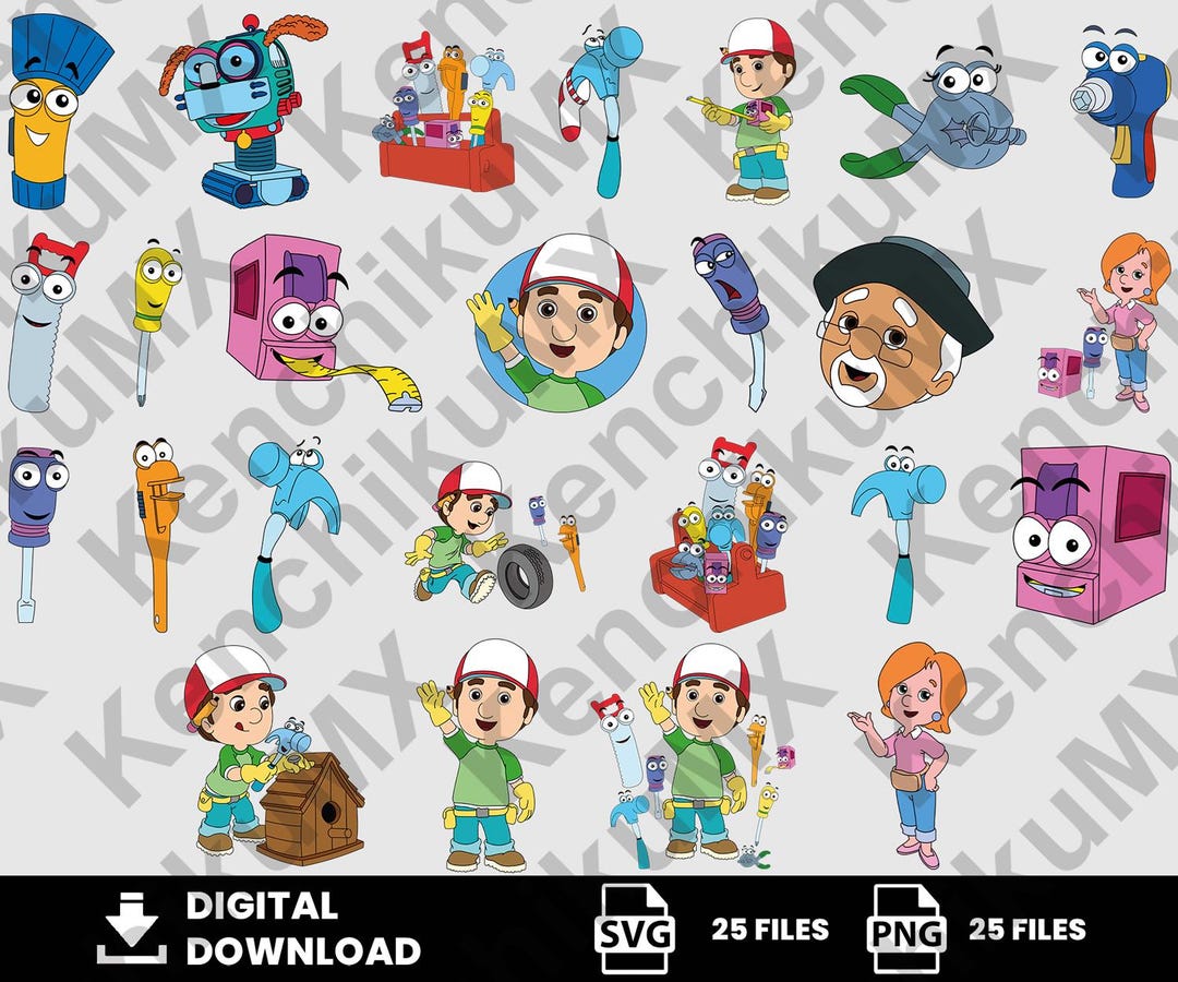 Handy Manny Svg, Handy Manny Png, Cartoon Svg, Clipart, Digital ...