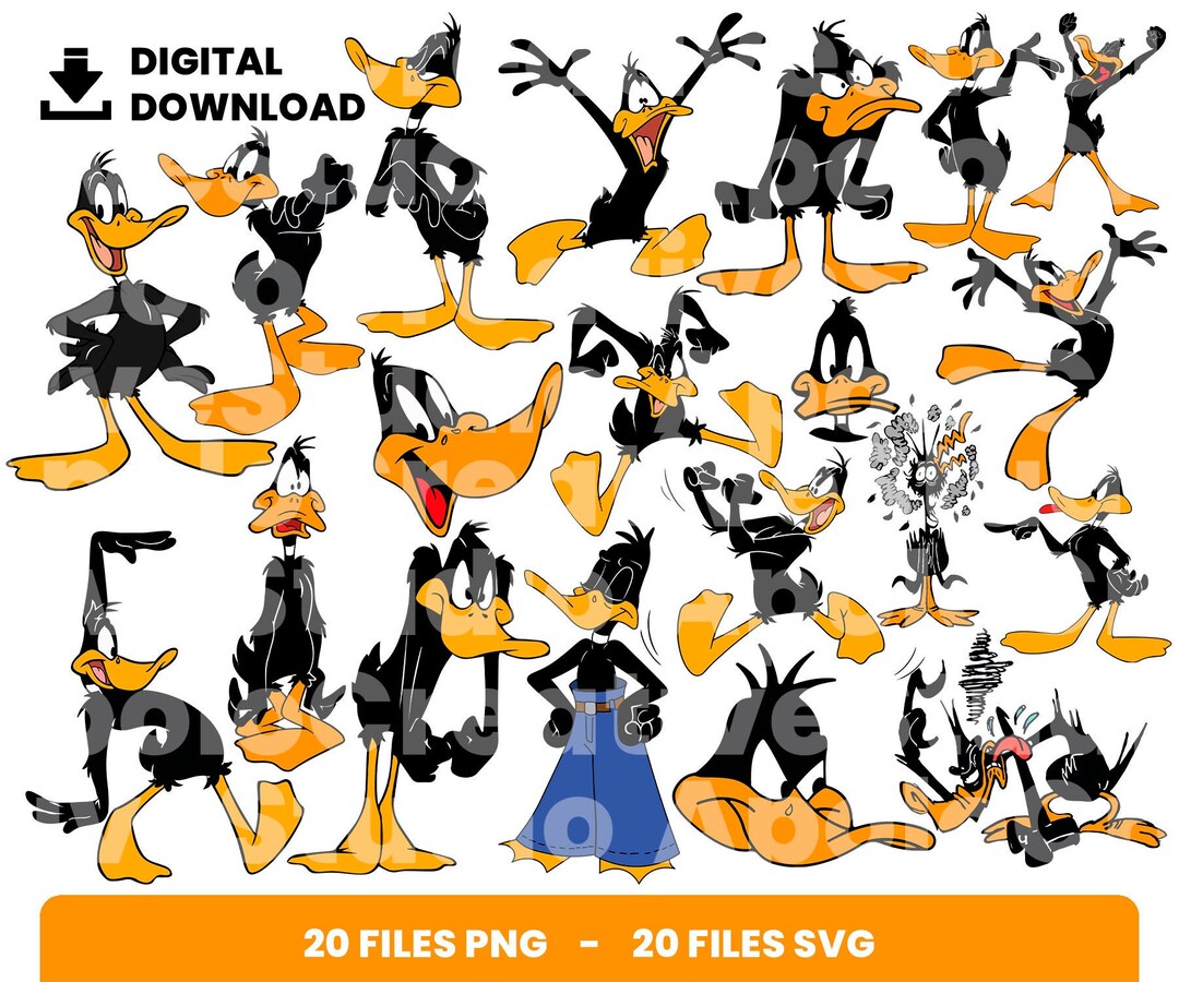 20 Clipart Bundle Layered Svg, Duck Svg, Lucas Svg, Cartoons Svg ...