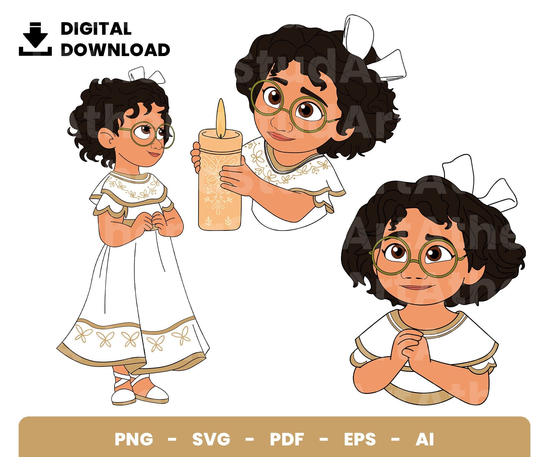 03 Clipart Bundle Layered Svg Mirabel Baby Svg Charming - Etsy