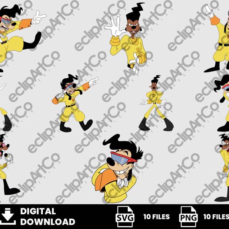 Goofy Movie Clipart Png - Etsy