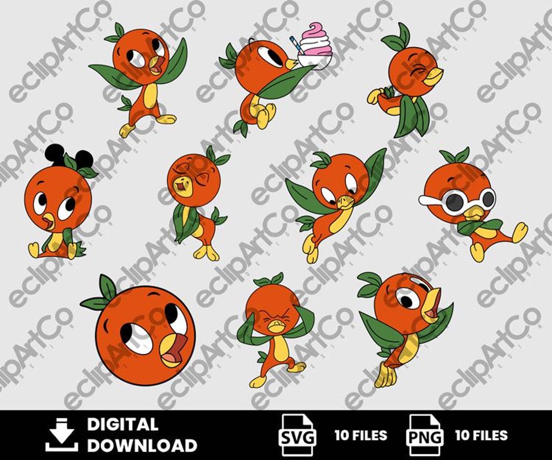 10 Clipart - Orange Bird Svg, Orange Bird Png, Orange Png, Florida Png ...
