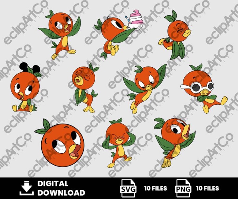 10 Clipart - Orange Bird Svg, Orange Bird Png, Orange Png, Florida Png ...