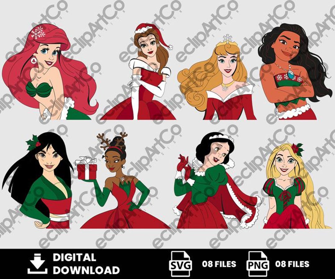 08 Clipart - Christmas Princess, Christmas Princess Png, Christmas ...