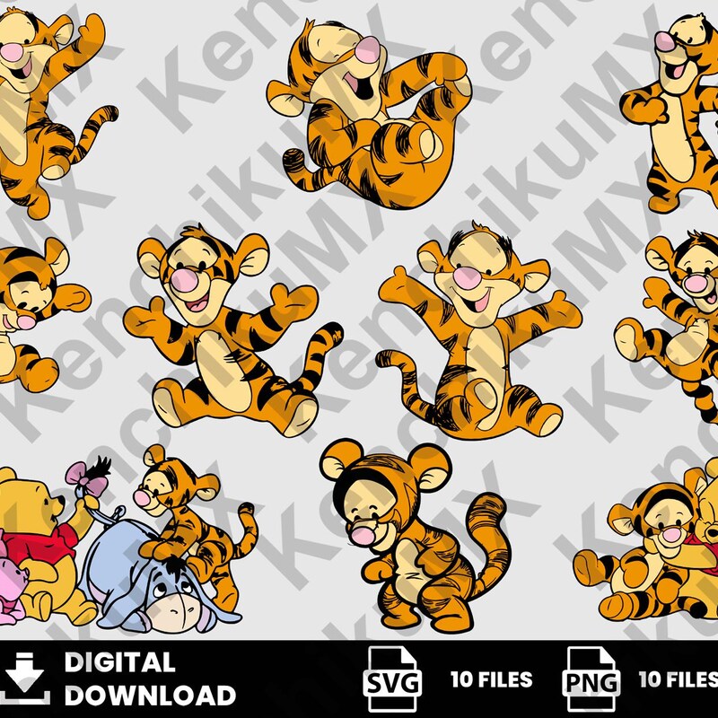Tigger Svg - Etsy