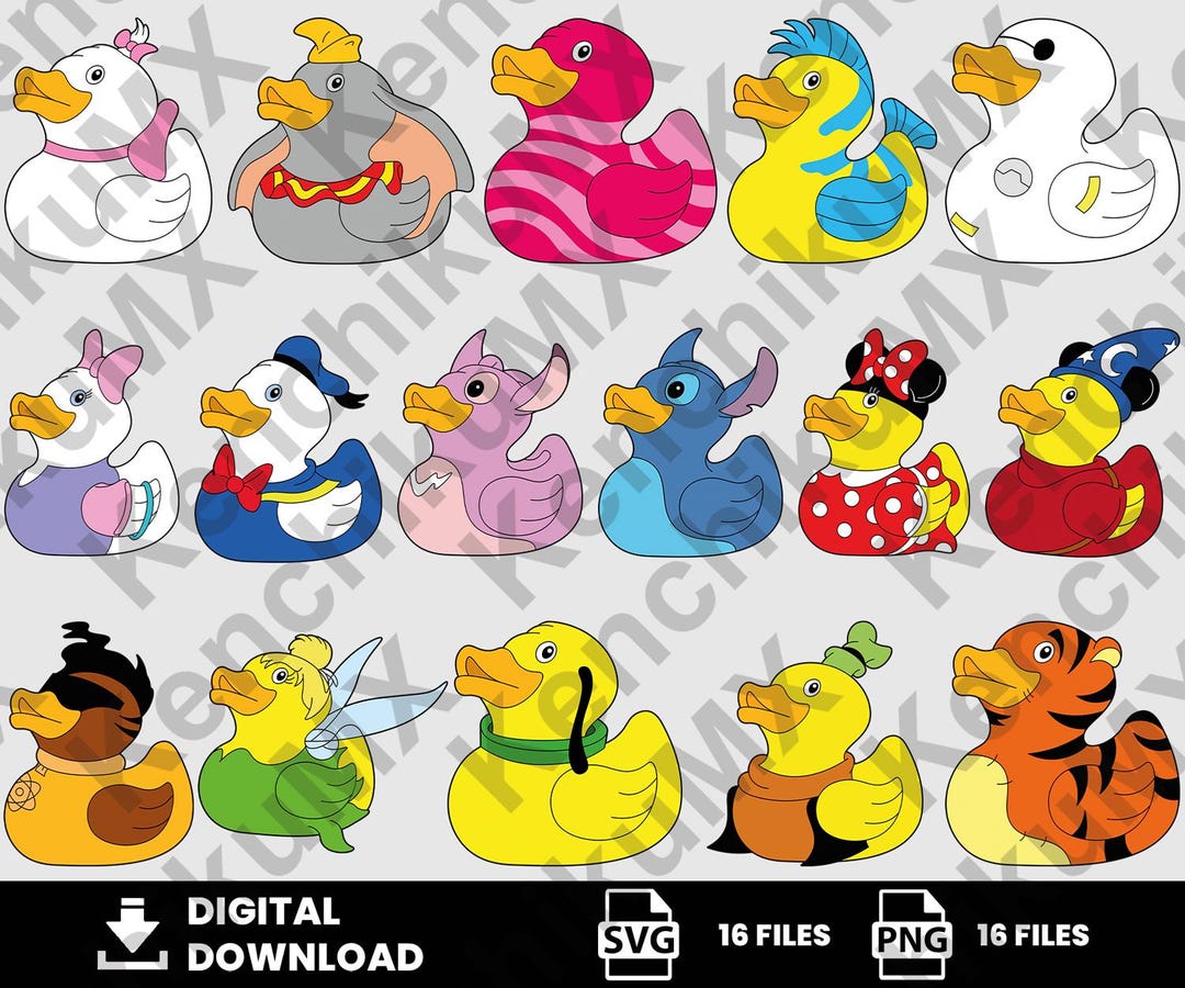 Mickey Ducks Png, Ducks Svg, Duck Png, Rubber Ducks Png, Mickey and ...