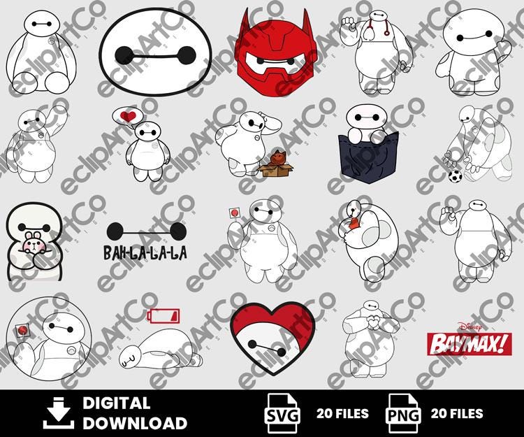 20 Clipart - Baymax, Big Hero 6 Png, Big Hero 6, Love, Baymax SVG ...