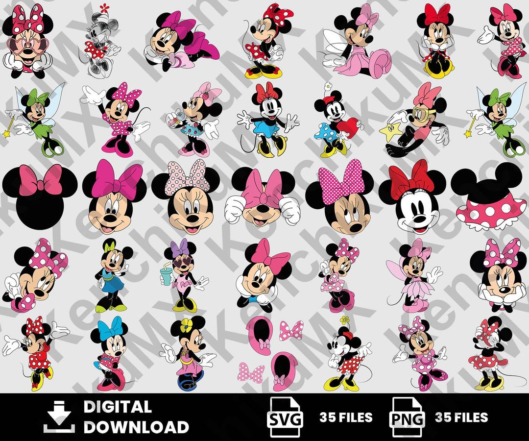 Minn Svg, Mouse Svg, Cartoon Svg, Clipart, Digital Download, PNG, SVG ...