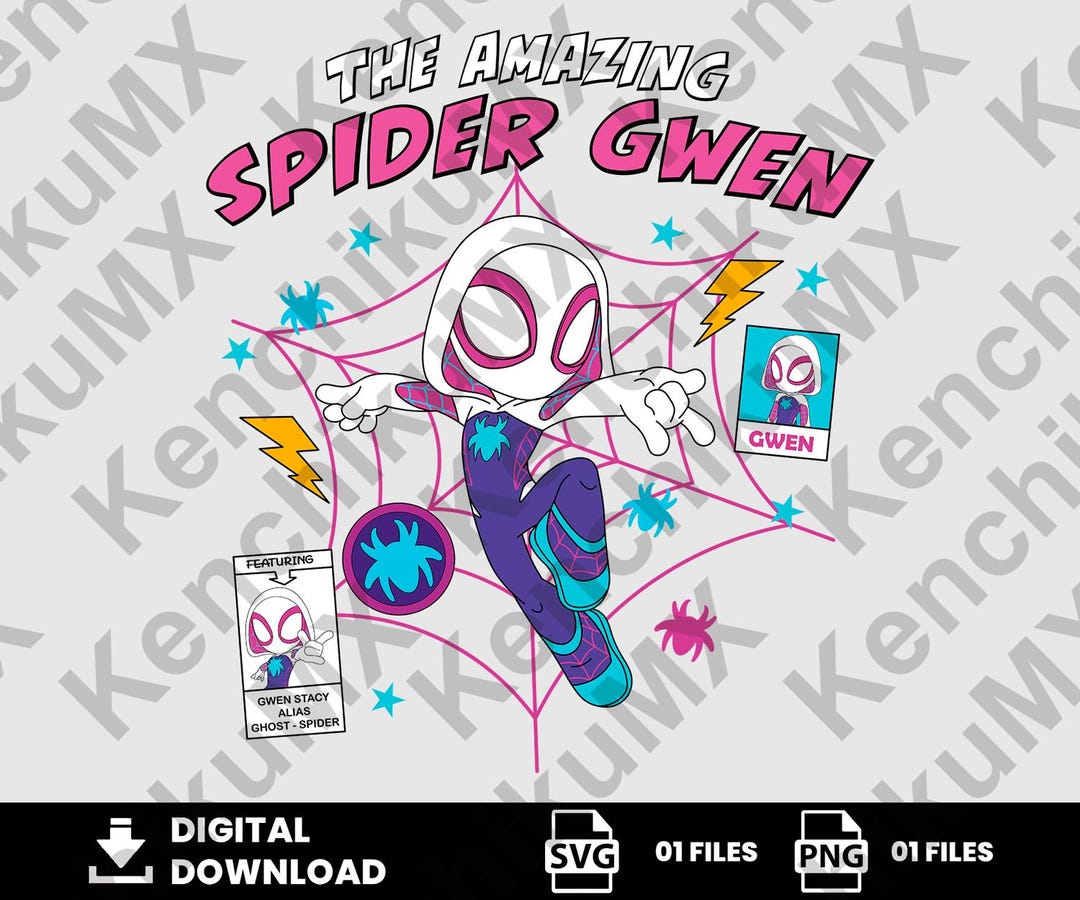 Spidey and His Amazing Friends, Spider Gwen Png, Spider Woman Png, Gwen ...