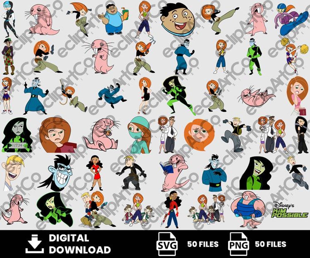 25 Clipart - Kim Possible Svg, Kim Possible Png, Rufus Png, Shego Png ...
