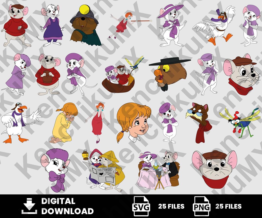 The Rescuers Svg, Bernardo Svg, Bianca Svg, Movie Svg, Love Svg ...