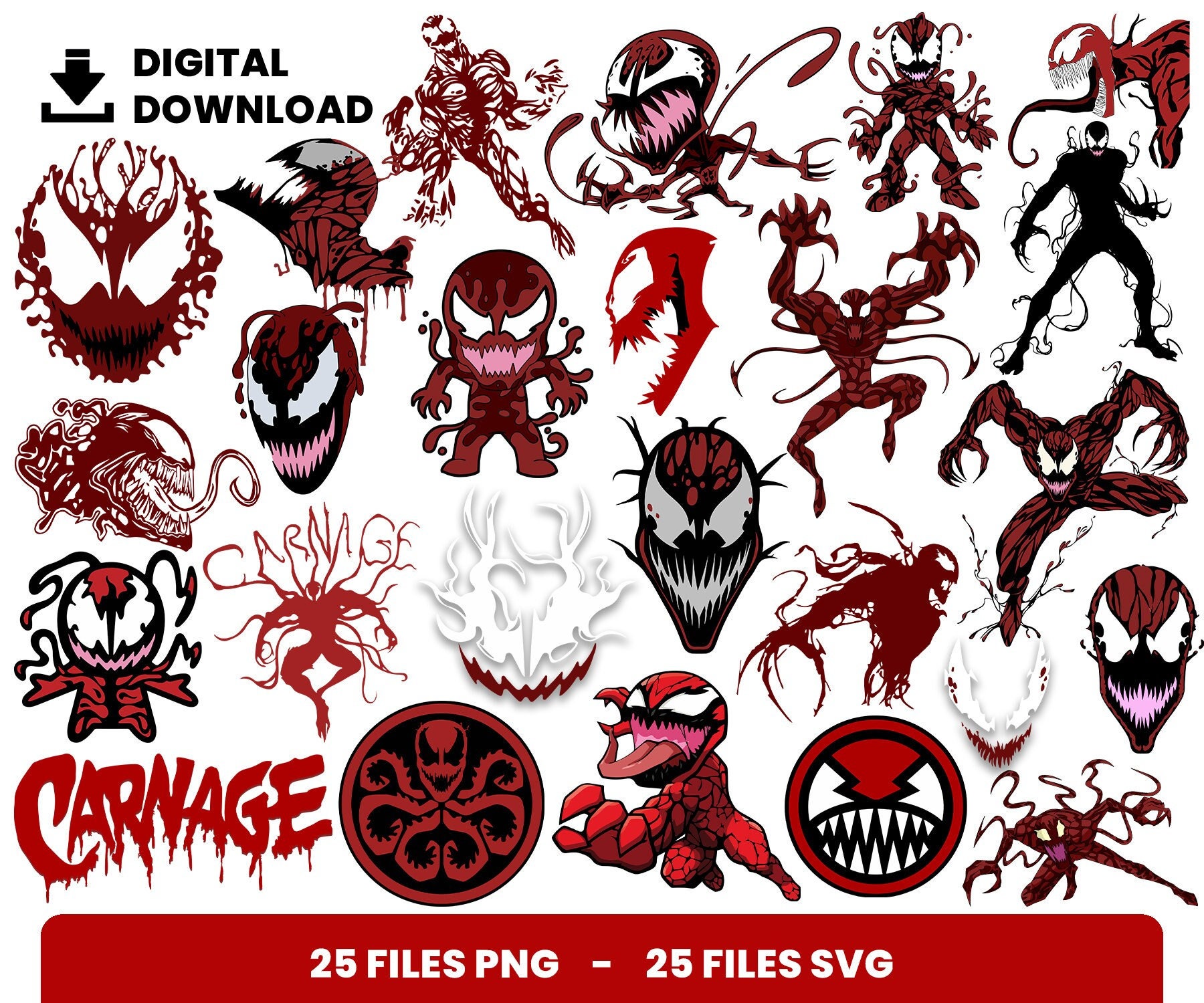 Carnage Spiderman Symbol