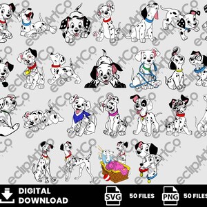 50 Clipart - 101 Dalmatians Svg, 101 Dalmatians Png, Pongo, Perdita ...