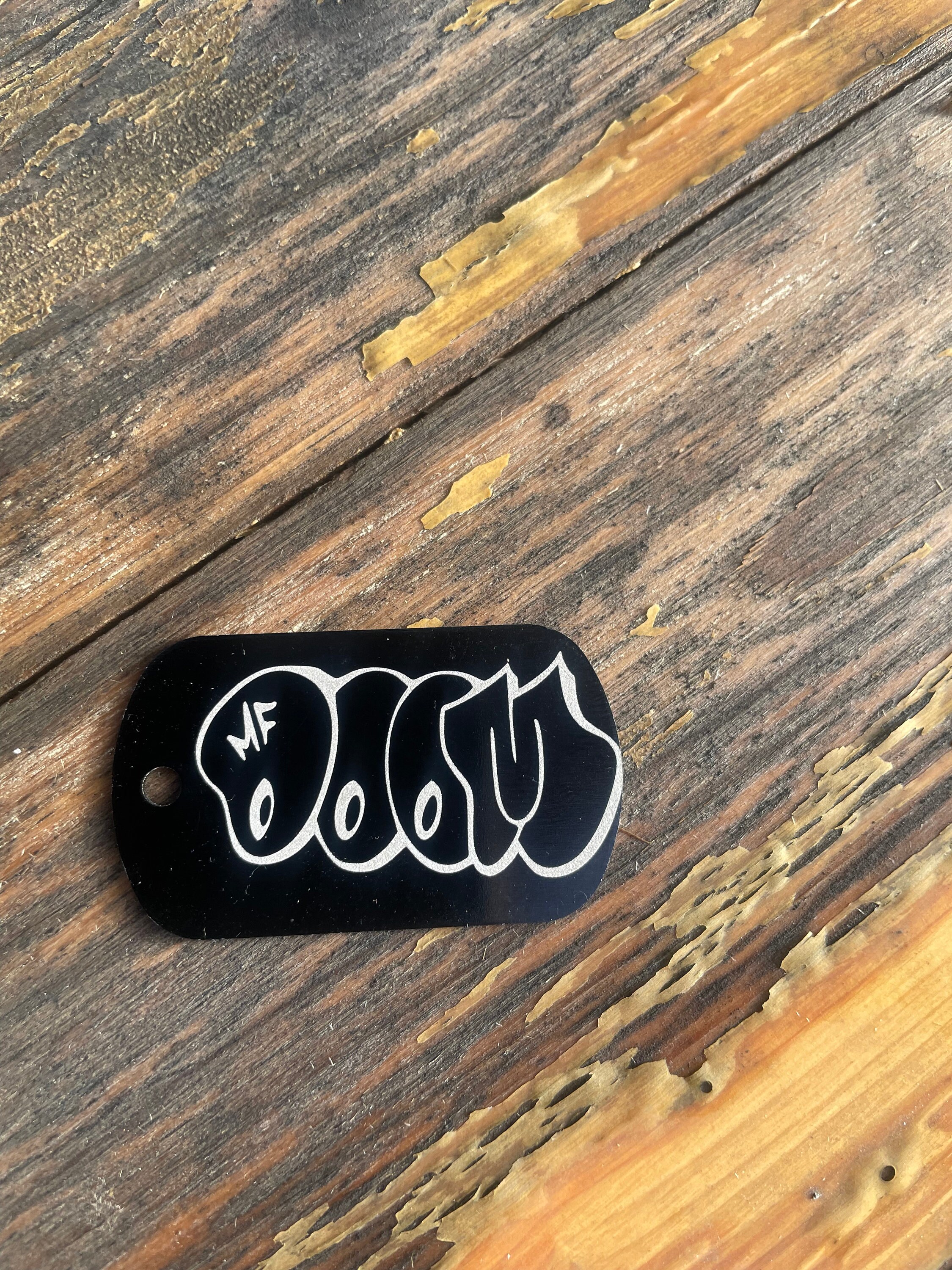 MF DOOM Military Dog Tag Pendant Necklaces Keychain - Etsy