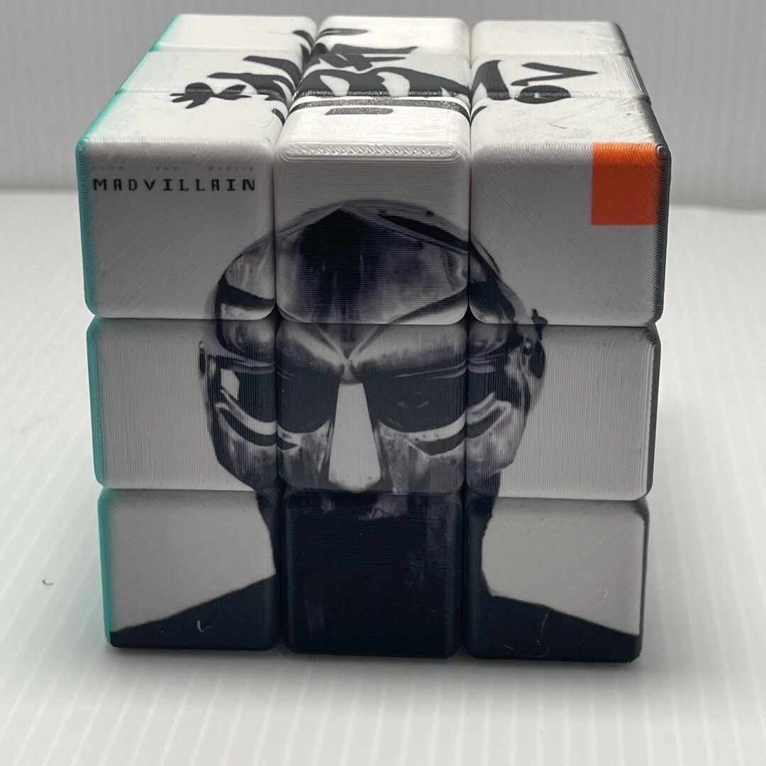 MF DOOM Rubik's Cube 2.8 LARGE Quilty Made to Order *no Stickers* Includes Free Stand - Etsy